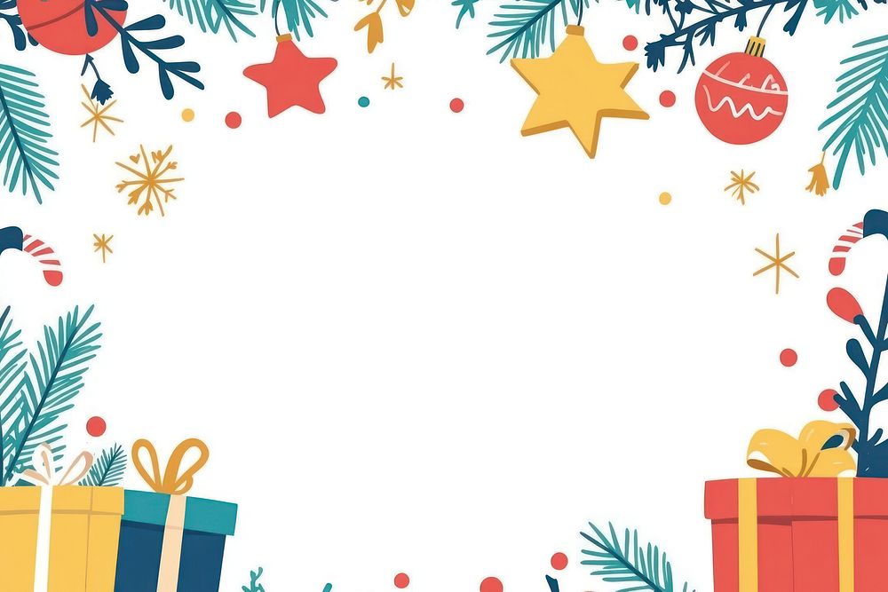 Simple Christmas frame illustration christmas | Free Photo Illustration ...