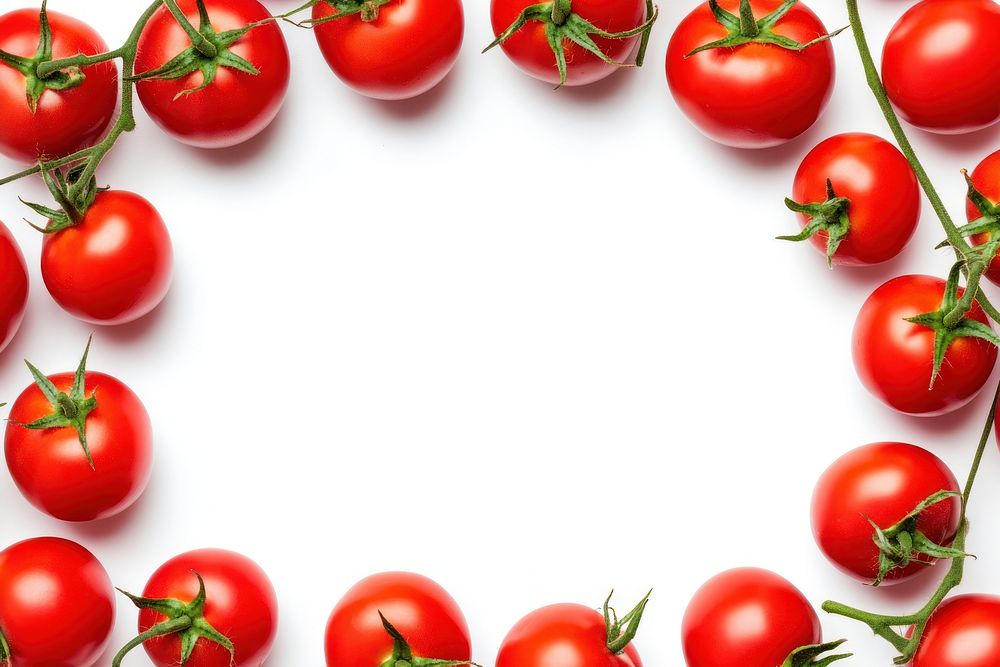 Tomatoes vegetable produce border | Free Photo - rawpixel