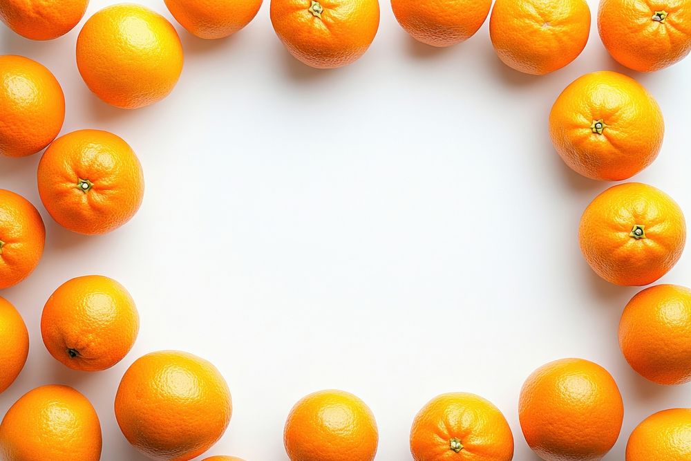 Oranges background produce border. | Free Photo - rawpixel
