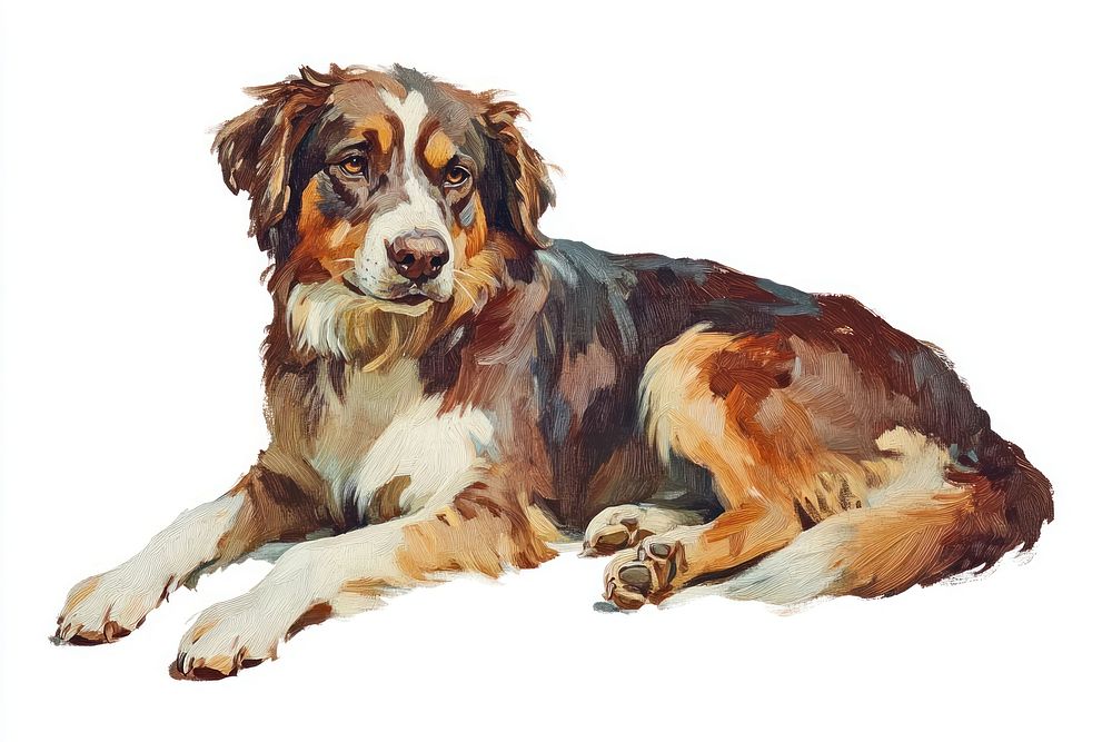Painting dog art artwork animal. | Free Photo Illustration - rawpixel