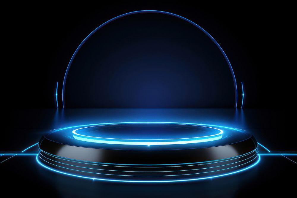 Blue futuristic product backdrop lights | Free Photo Illustration ...