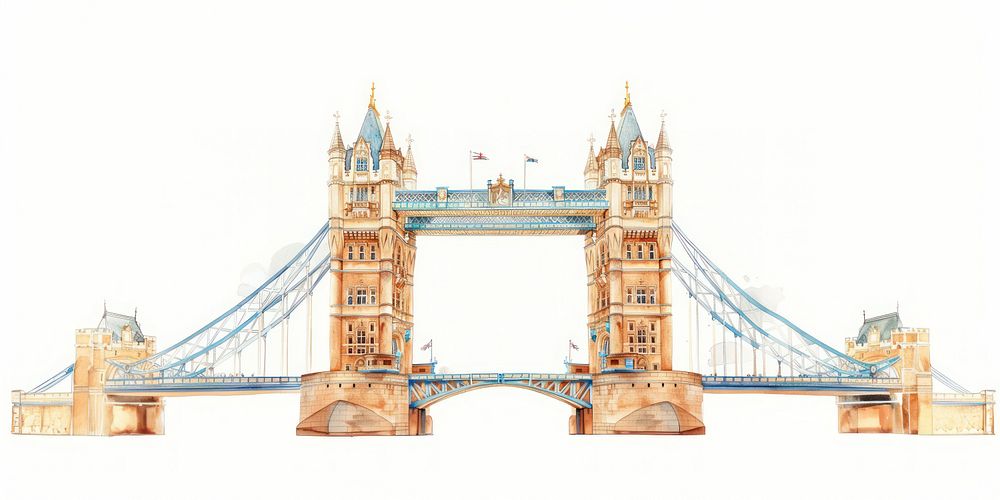 London Bridge bridge architecture illustration. | Free Photo ...
