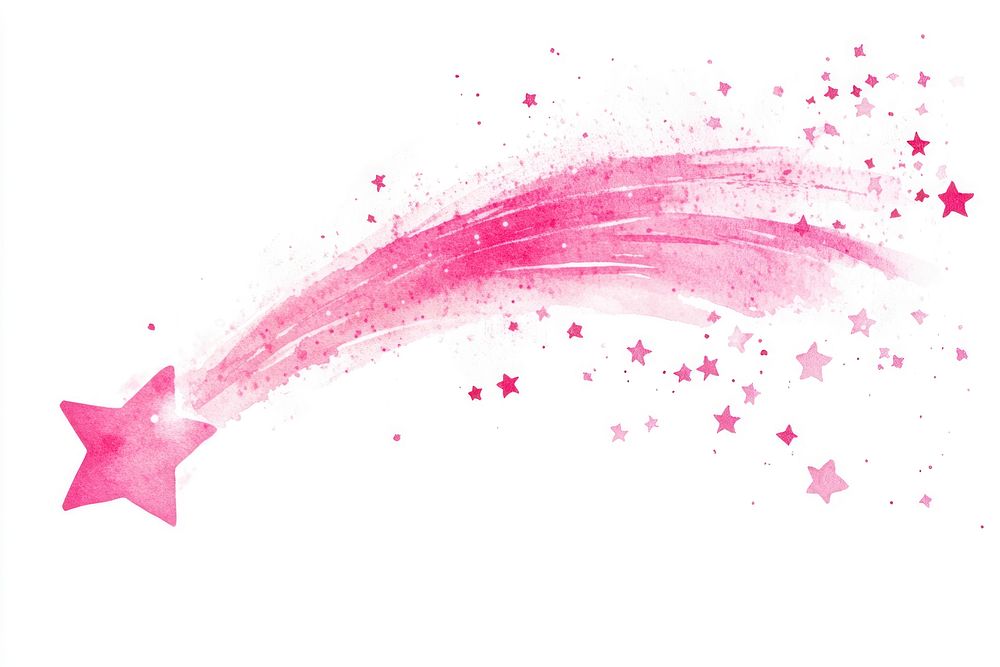 Pink shooting star art illustration | Free Photo Illustration - rawpixel