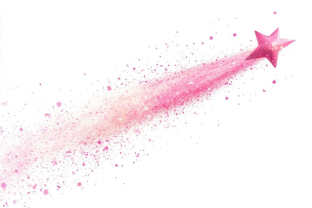 Pink shooting star illustration astronomy | Free Photo Illustration ...