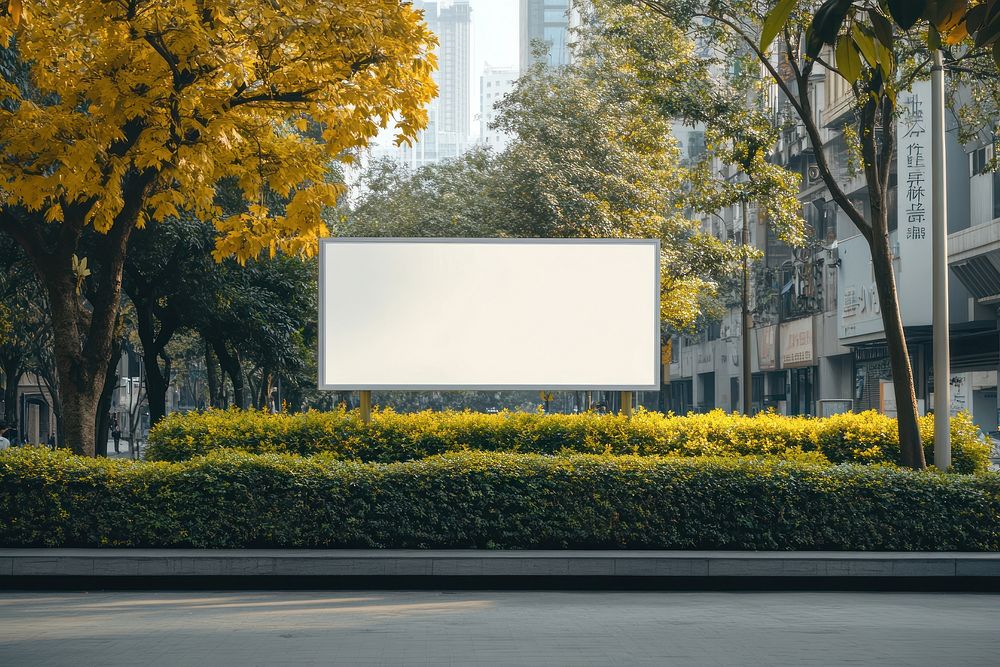 Empty wall mounted sign city | Free Photo - rawpixel