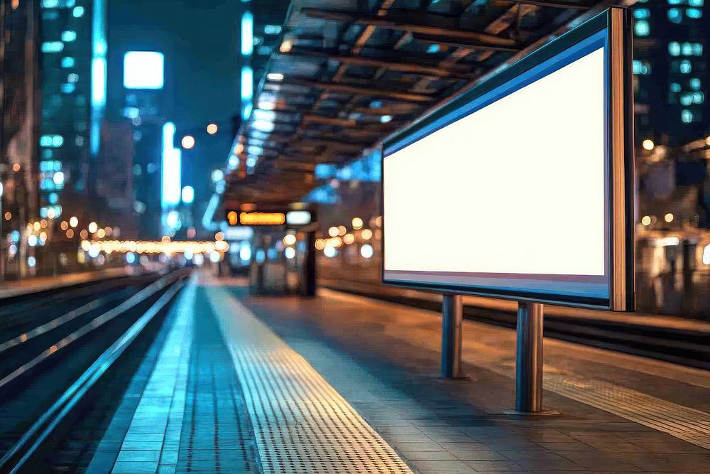 Train Station Billboard Mockup Images | Free Photos, PNG Stickers ...