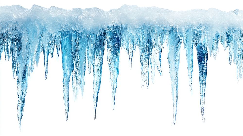 Transparent blue icicle icicles nature | Free Photo - rawpixel