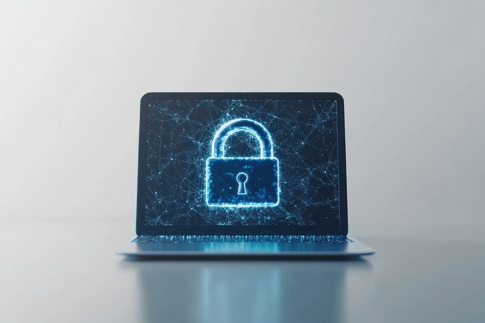 Digital padlock front laptop computer | Free Photo - rawpixel