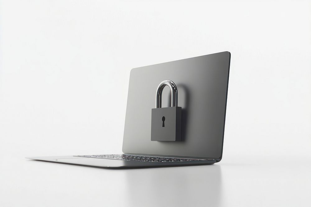 Digital padlock computer laptop protection. | Free Photo - rawpixel