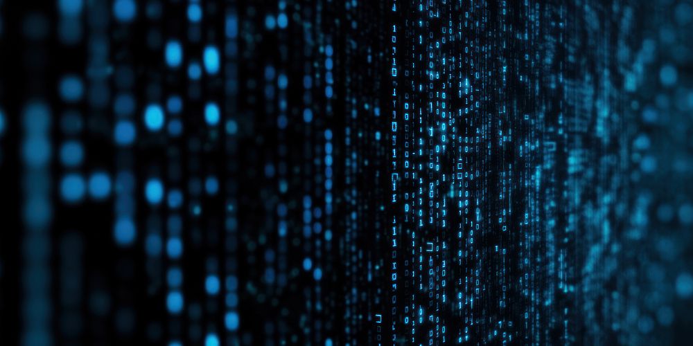 Blue digital binary blue background | Free Photo - rawpixel Blue digital binary blue background | Free Photo - rawpixel
