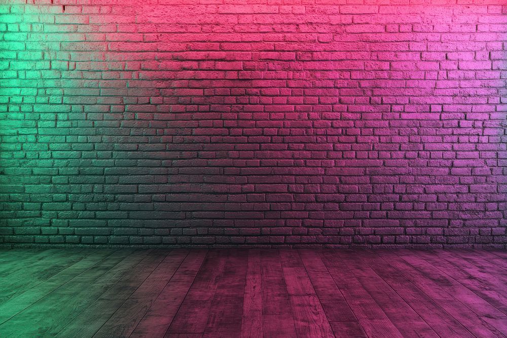 Brick walls lighting background floor. | Free Photo - rawpixel