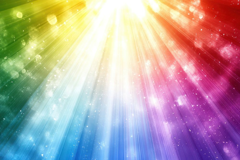 Rainbow light rays background illustration | Free Photo Illustration ...