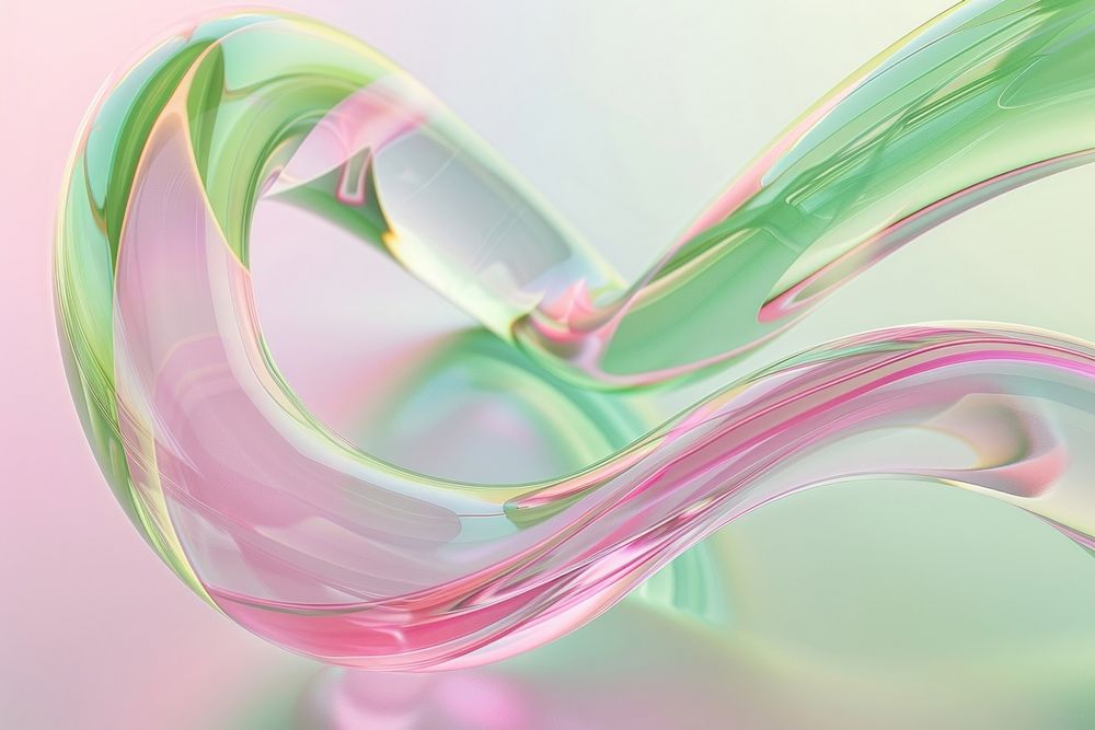 3d abstract wavy glass tube | Free Photo Illustration - rawpixel