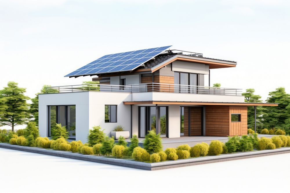 Solar panels house architecture building. | Free Photo - rawpixel