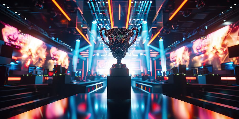 Gaming trophy competition tournament esports. | Free Photo - rawpixel