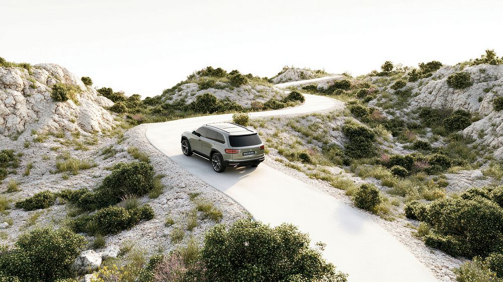 SUV driving landscape vehicle road. | Free Photo - rawpixel
