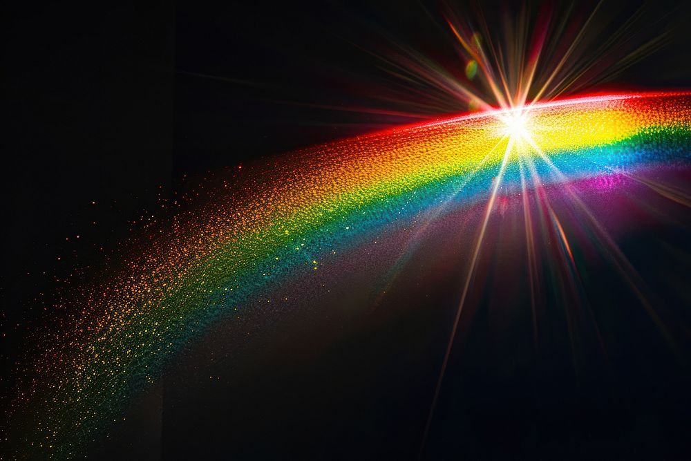 Rainbow flare light dispersion refraction. | Free Photo - rawpixel