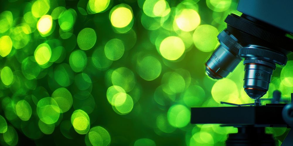 Real microscope green bokeh green | Free Photo - rawpixel