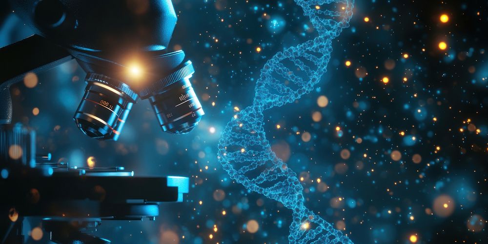 Real microscope biology light dna. | Free Photo - rawpixel