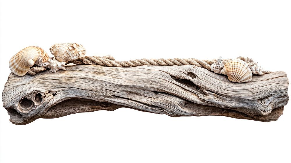 Driftwood plank driftwood seashells nautical. | Free Photo - rawpixel