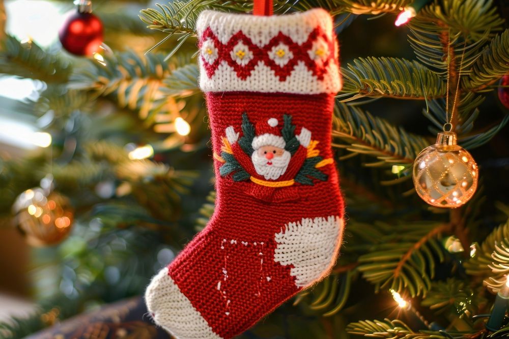 Red Santa Claus sock christmas | Free Photo - rawpixel
