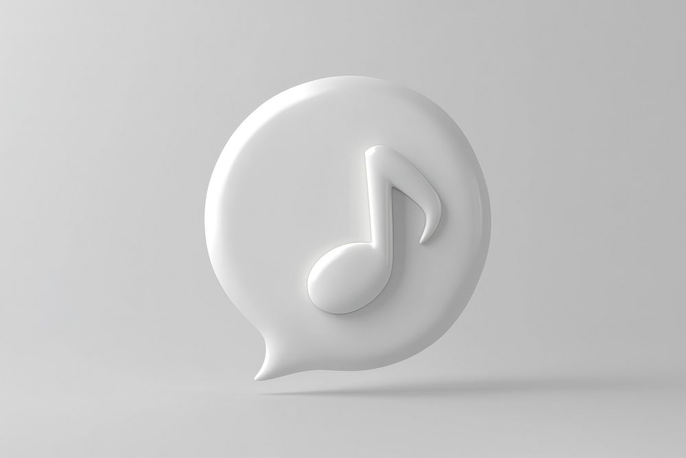 Speech Bubble Music Note Outline | Free Photo Illustration - rawpixel