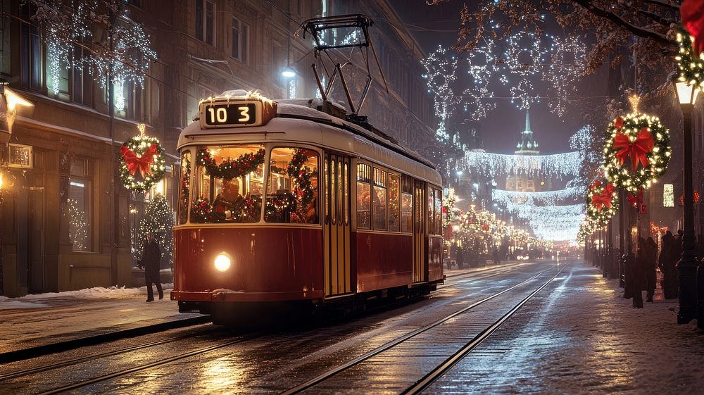 Real retro tram city transportation | Free Photo - rawpixel