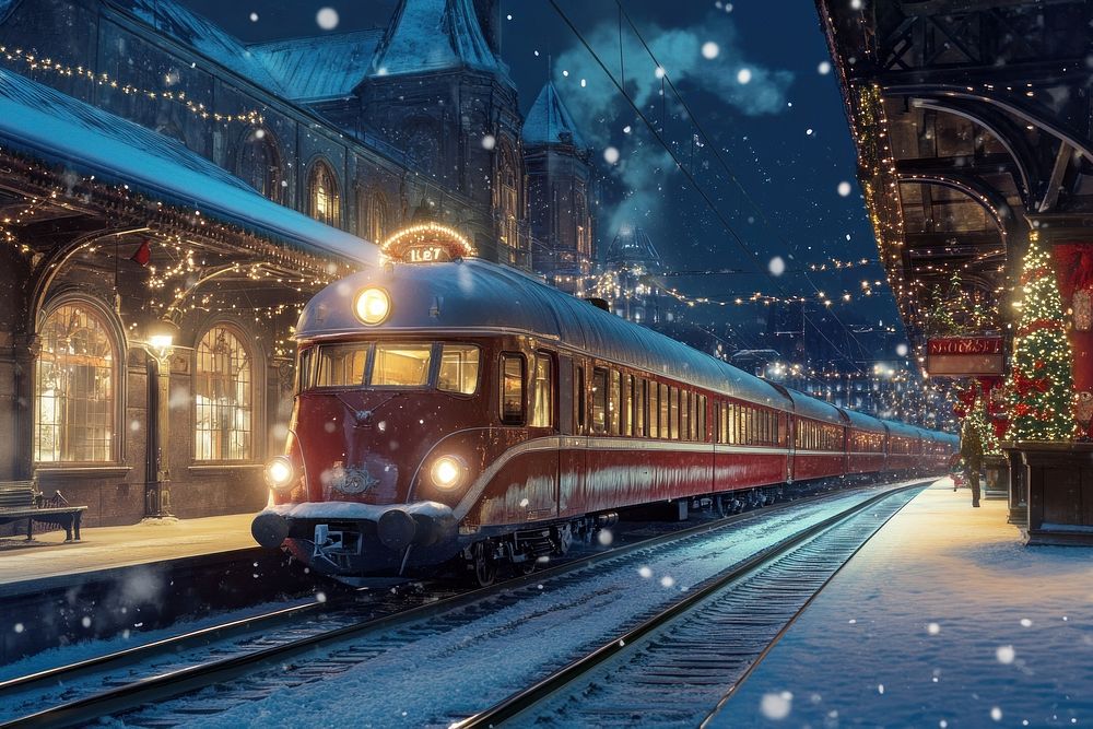 Real streamline electric train railway | Free Photo - rawpixel