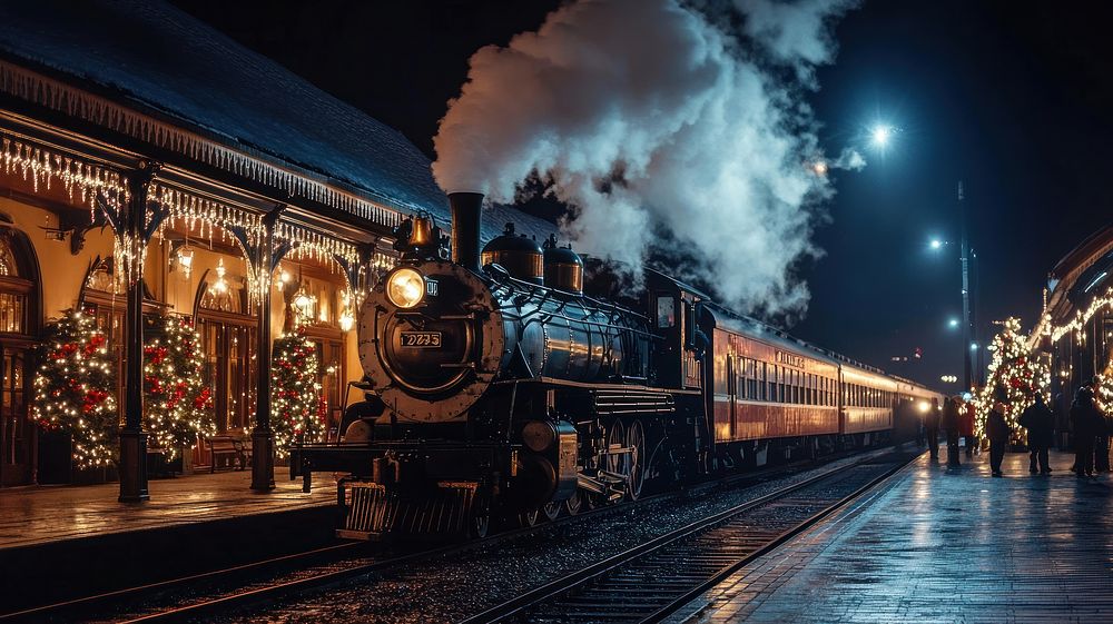 Real streamline steam train decorations | Premium Photo - rawpixel
