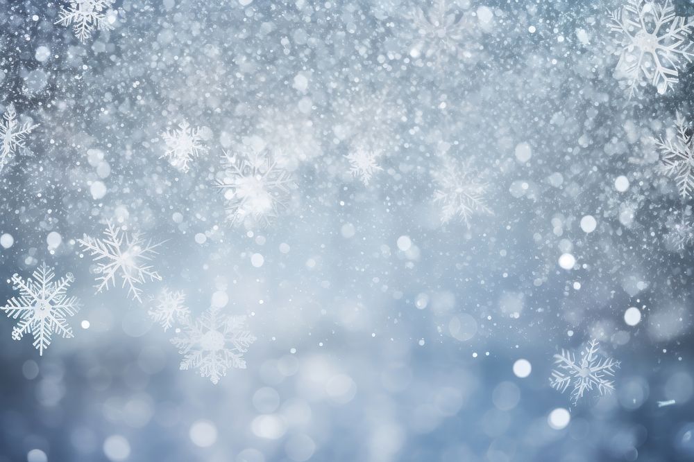 Bokeh light snowflakes background decorative | Free Photo - rawpixel