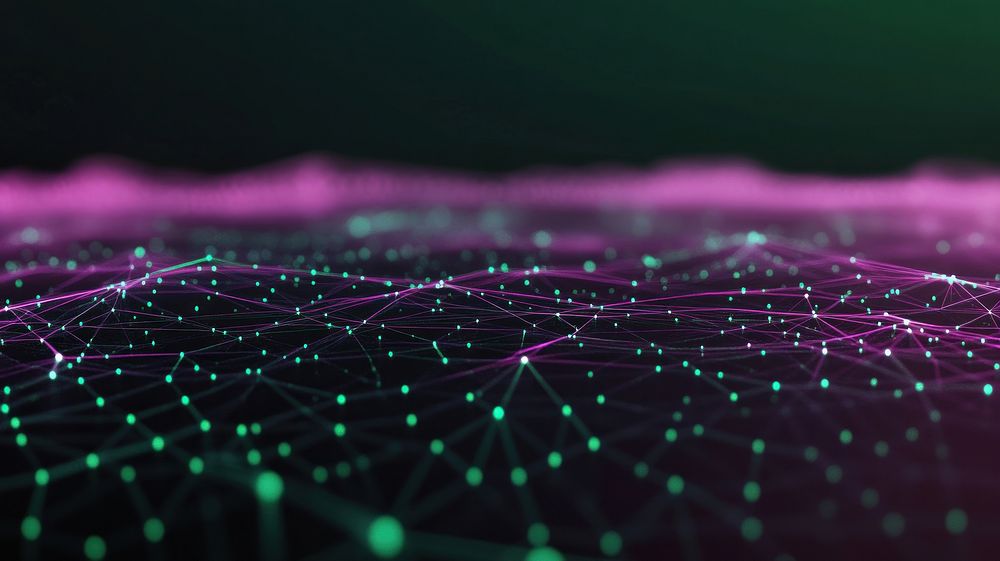 Digital Connected web landscape futuristic | Free Photo - rawpixel