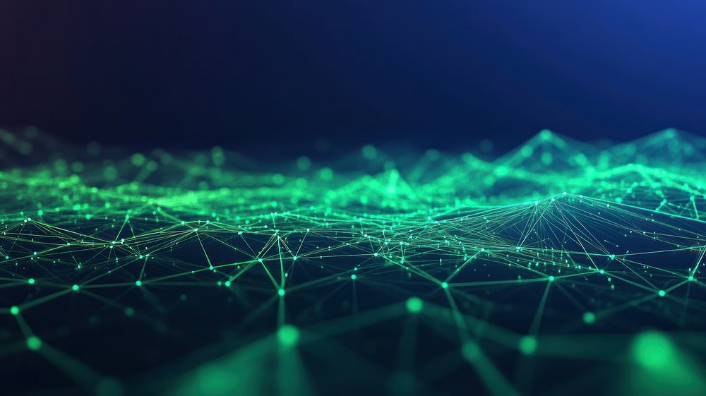 Digital Connected web landscape futuristic | Free Photo - rawpixel