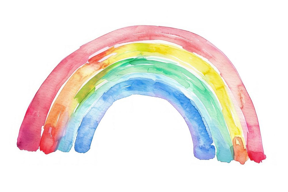 Rainbow illustration watercolor colors. | Free Photo Illustration ...