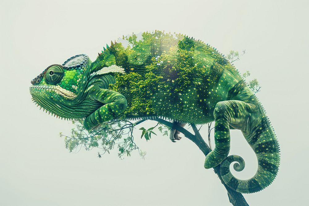 Chameleons trees photography chameleon reptile. | Free Photo - rawpixel