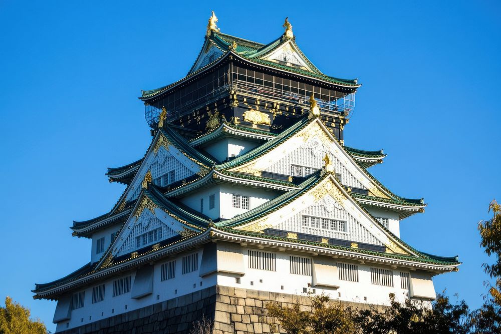 Osaka castle building architecture landmark. | Free Photo - rawpixel