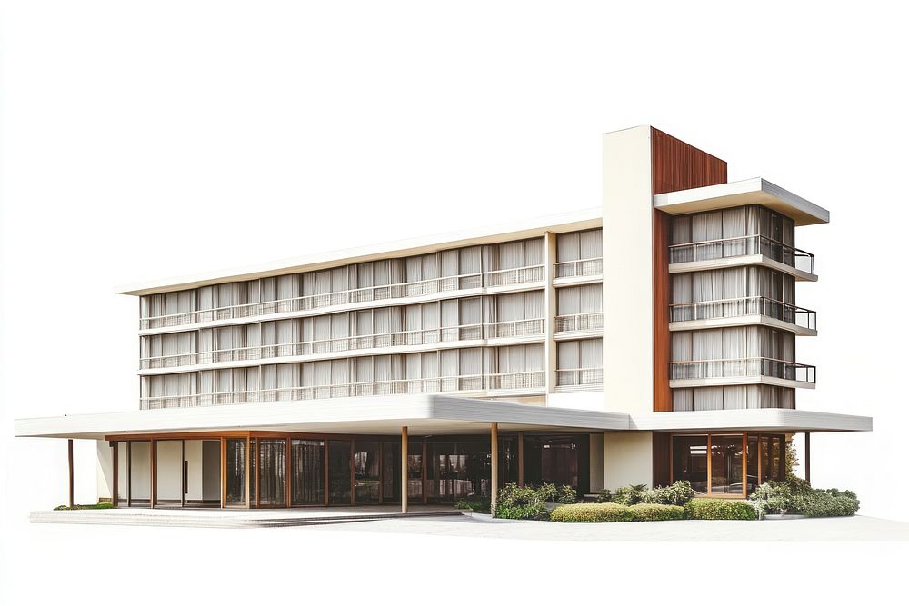 Mid century modern hotel architecture | Free Photo - rawpixel