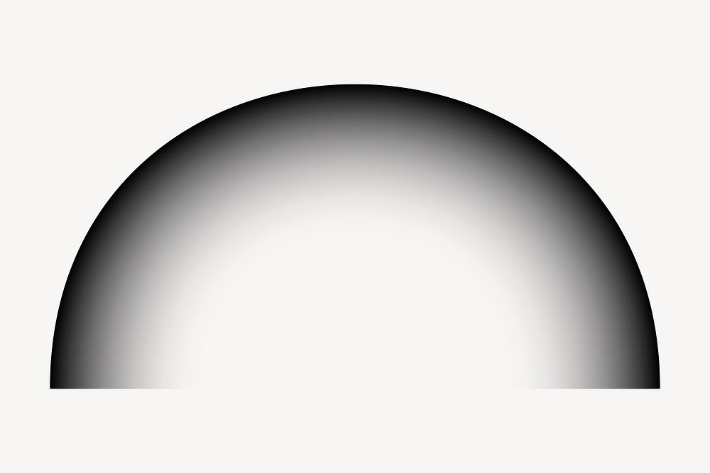 Minimalist gradient half-circle illustration | Free Photo Illustration ...