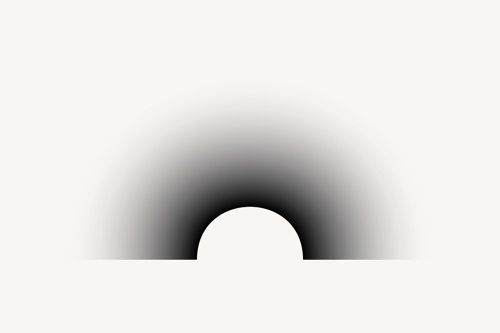 Abstract gradient half-circle design | Free Photo Illustration - rawpixel