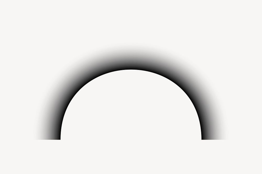 Minimalist gradient arch illustration | Free Photo Illustration - rawpixel