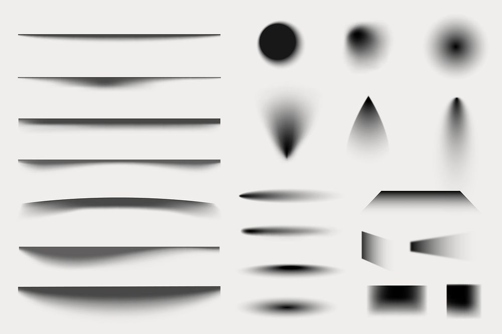 Abstract grayscale gradient shape illustration | Free Vector - rawpixel