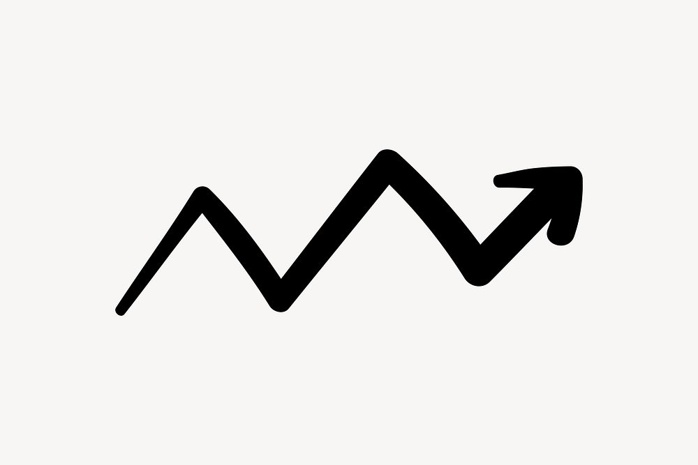Growth arrow chart illustration vector | Free Vector Illustration ...