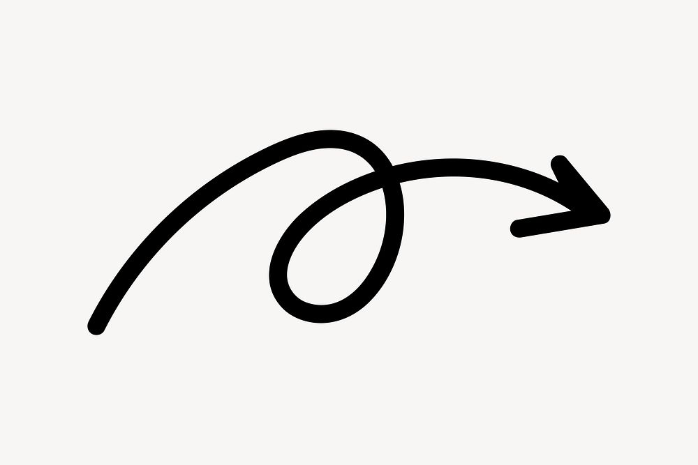 Curved arrow loop design illustration | Free Photo Illustration - rawpixel