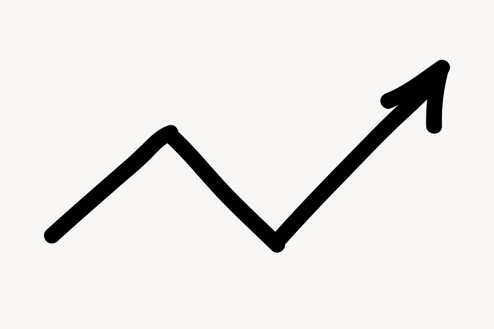 Simple upward trend line illustration | Free Vector Illustration - rawpixel