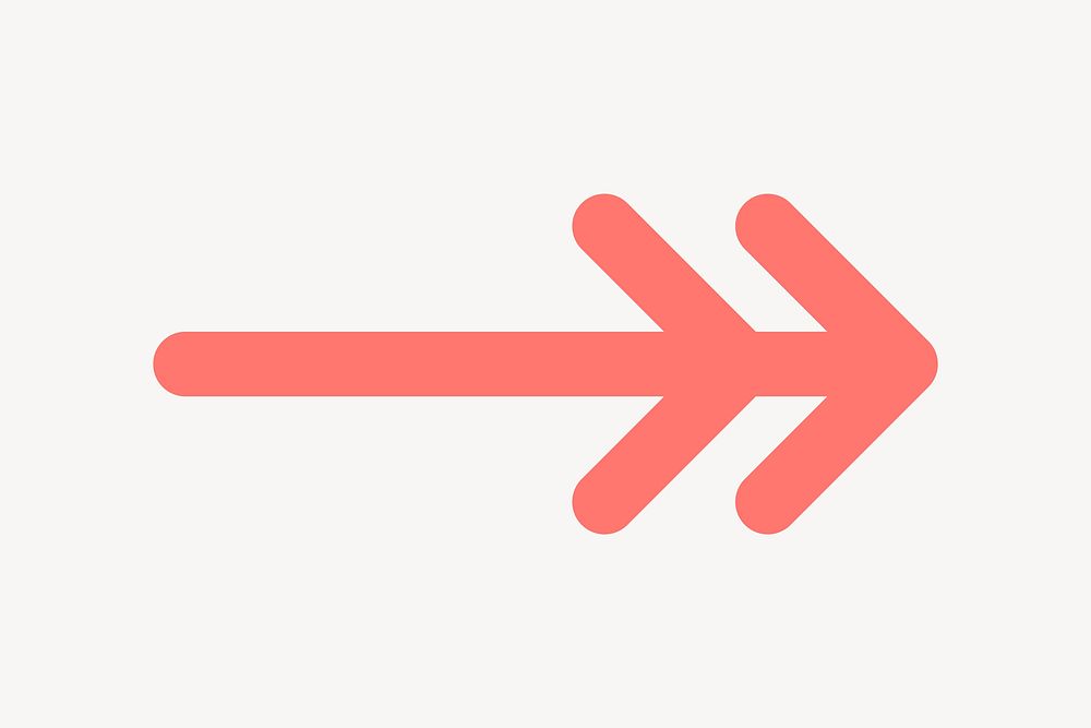 Simple red arrow illustration vector | Free Vector Illustration - rawpixel