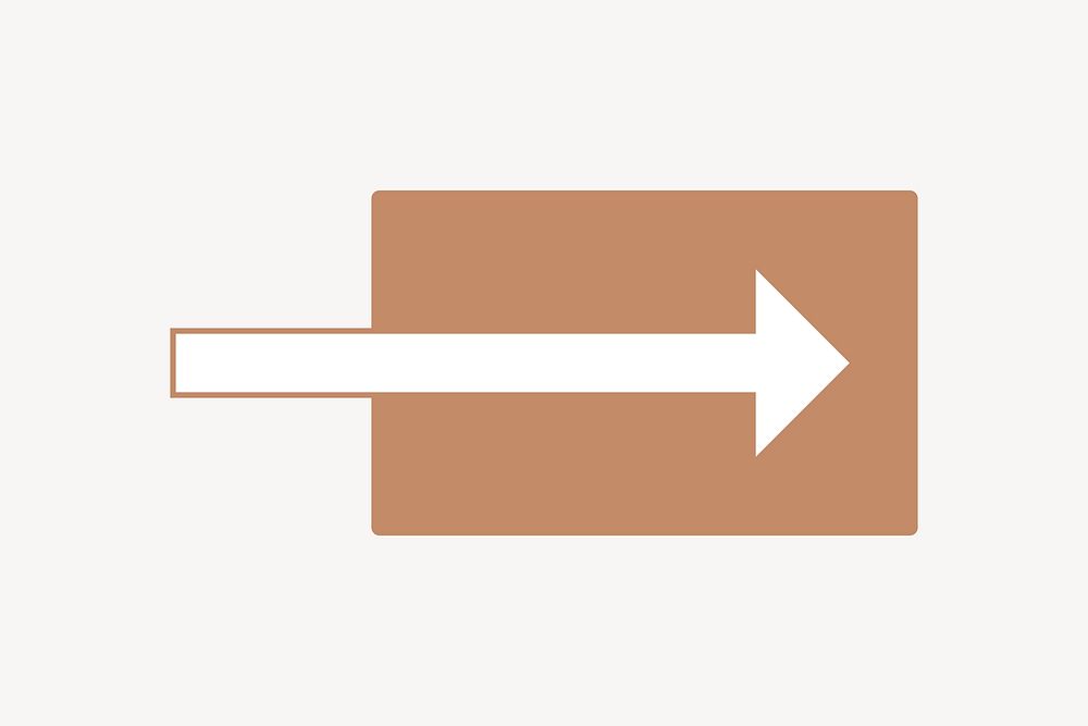 Simple right arrow sign illustration | Free Vector Illustration - rawpixel