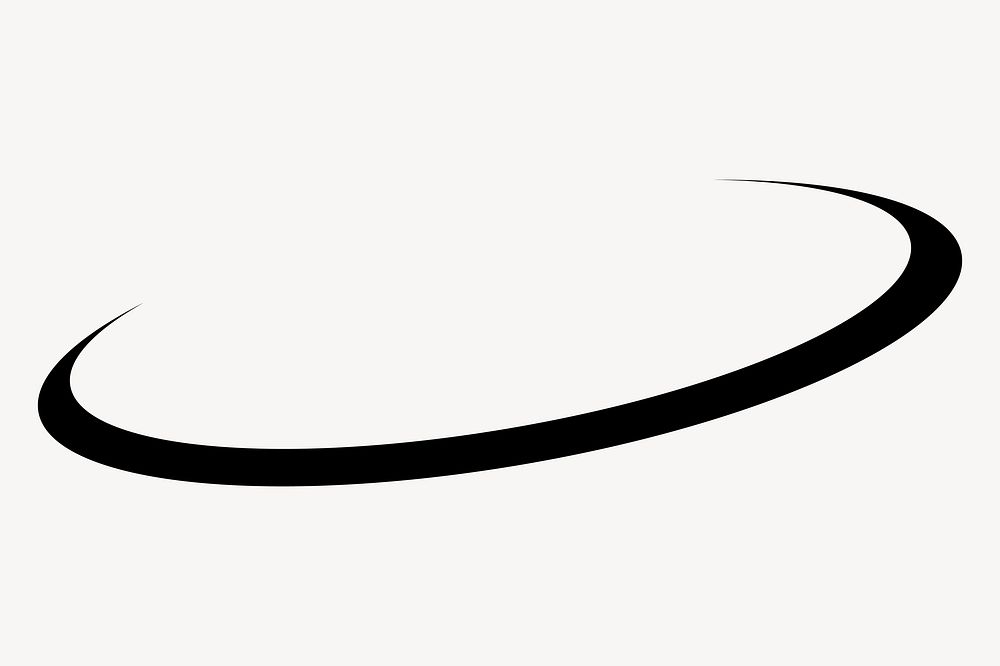Minimalist black swoosh curve vector | Free Vector Illustration - rawpixel
