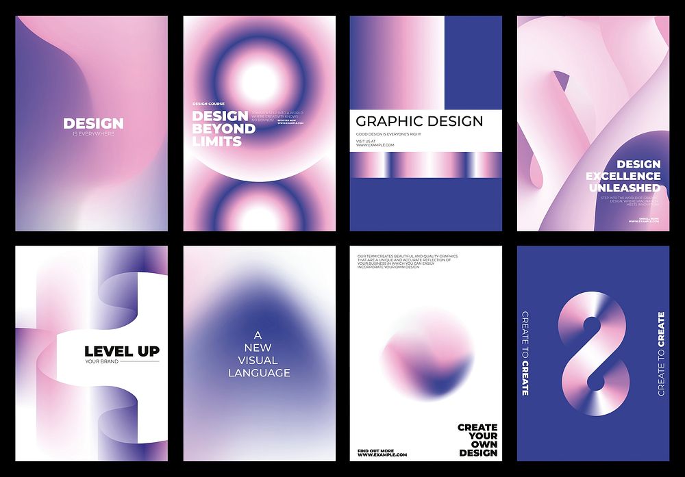 Creative design gradient pink poster | Free Vector - rawpixel