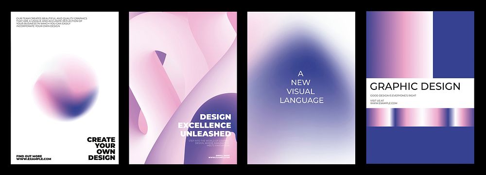 Creative design gradient pink poster | Free Vector - rawpixel