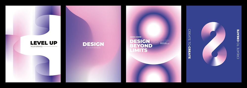 Creative design gradient pink poster | Free Vector - rawpixel