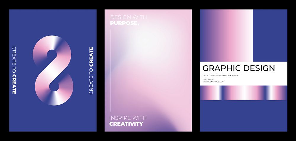 Creative design gradient pink poster | Free Vector - rawpixel